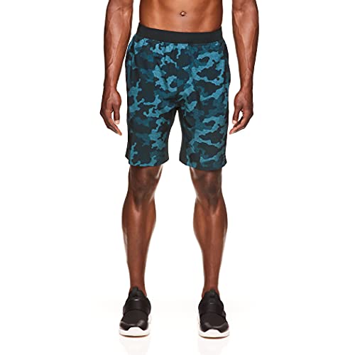 Gaiam Men's Yoga Shorts - Athletic Gym Running and Workout Shorts with Pockets - Pine Grove, Large