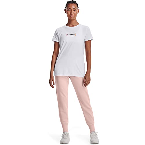 Under Armour Women's Standard Gradient Pill Short Sleeve T-Shirt, (100) White / / Black, Small