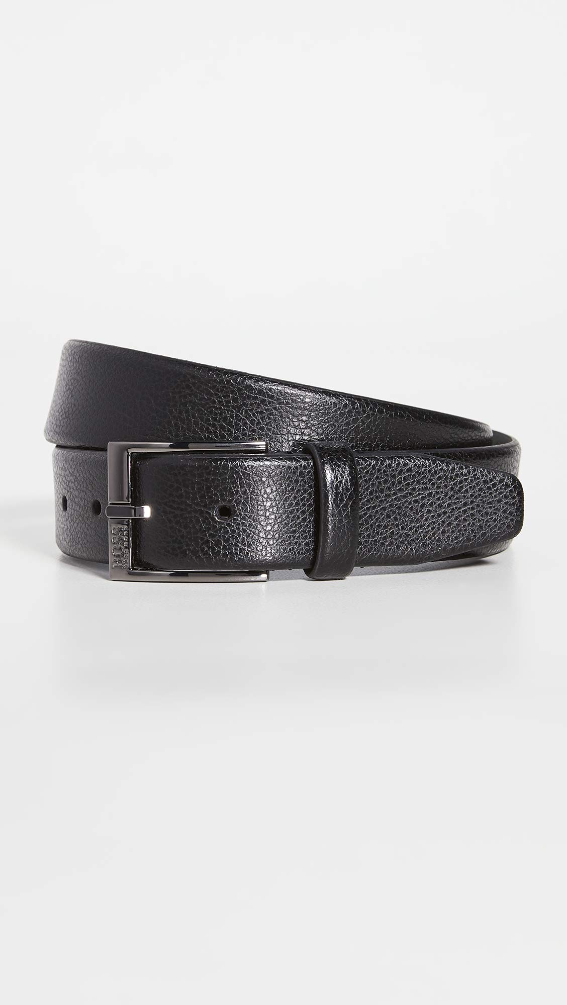 BOSS HUGO Men's Belt, Night Black, 38, 50386188