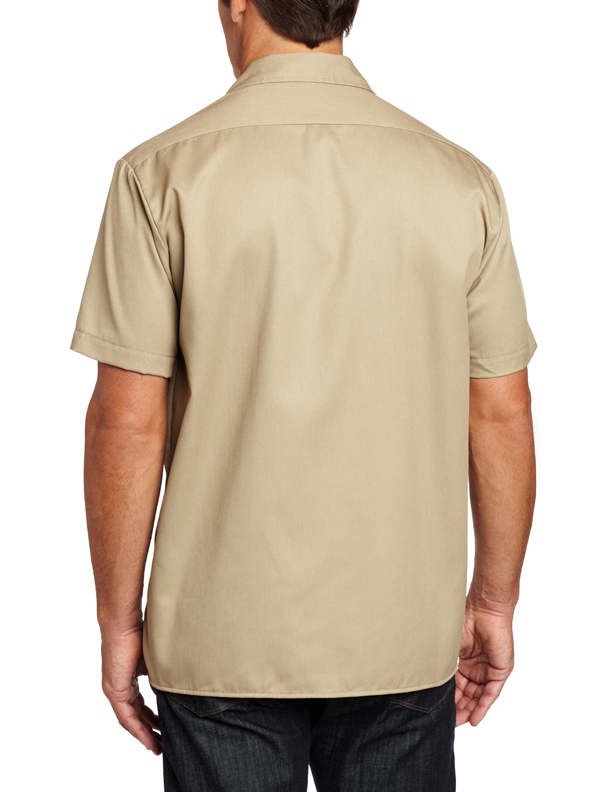 Dickies mens Short-sleeve Work Shirt, Desert Sand, X-Large Tall