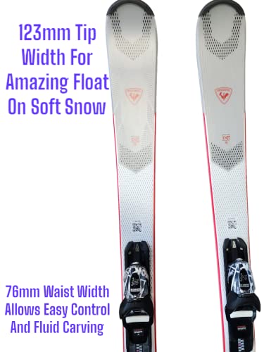 Rossignol Experience 76 Snow Skis with Bindings - Mens/Womens Downhill All Mountain Ski Package Includes Skis, Look Express Bindings, and Switchbak Goggles. (160cm)