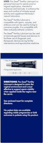 Pre-Seed Fertility Lubricant, For Use by Couples Trying to Conceive