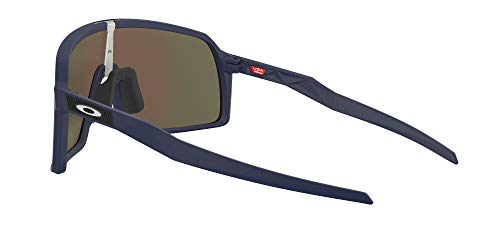Oakley Men's OO9406A Sutro Low Bridge Fit Rectangular Sunglasses, Matte Navy/Prizm Sapphire, 37 mm