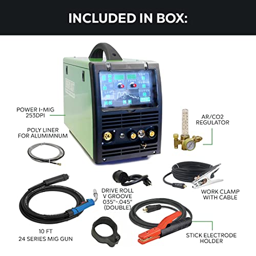 2021 Everlast PowerMIG 253DPi GMAW-P/SMAW 250A 220v 1PH
