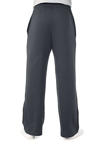 Fruit of the Loom Men's Fleece Sweatpants, Charcoal Heather, XXX-Large