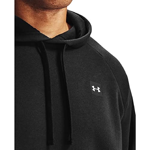 Under Armour Mens Rival Fleece Hoodie , Black (001)/Onyx White , Large