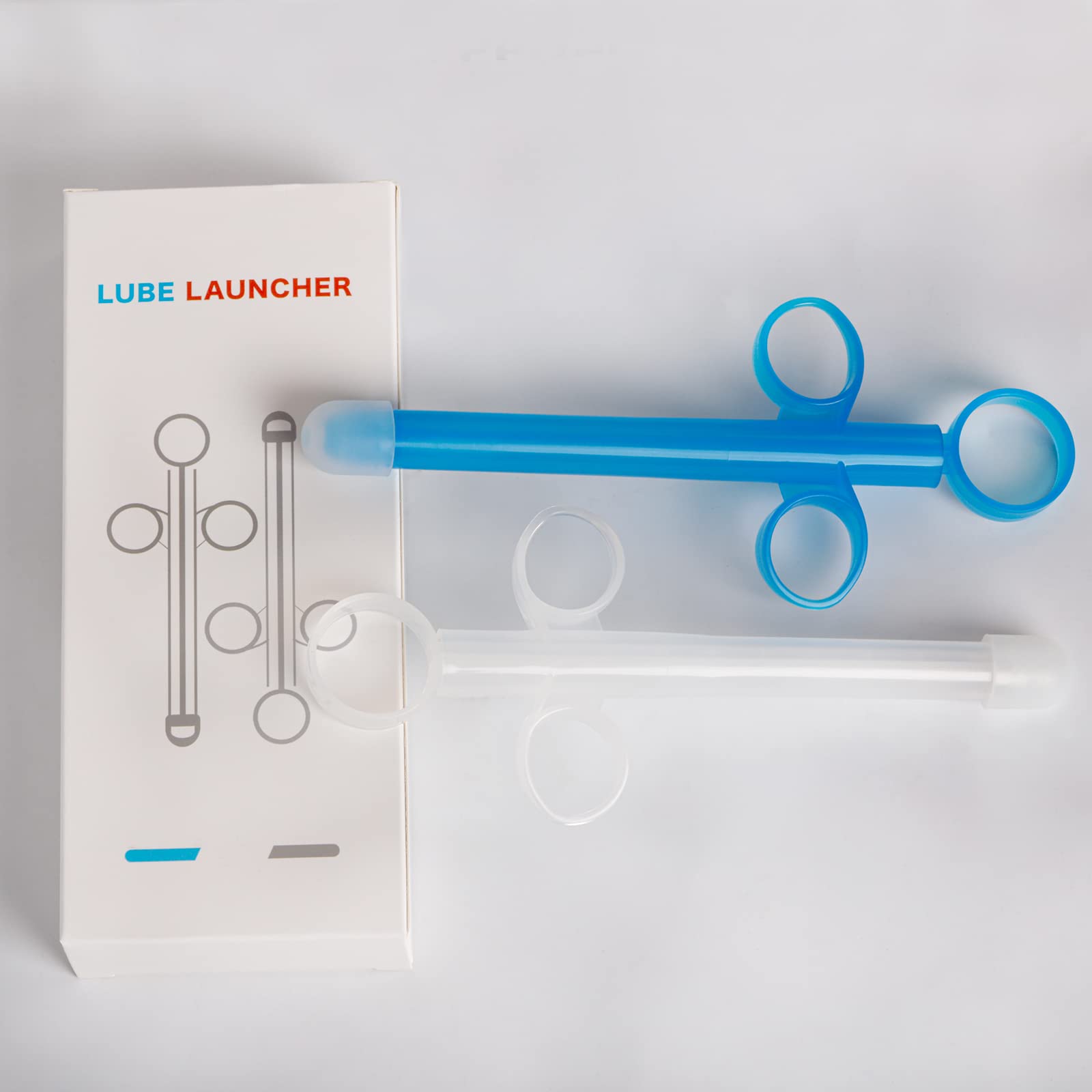 Lube Applicator Syringe with Precise Scales, 6.5” Personal Lubricant Shooter with Air-Proof Silicone Cap, Reusable Durable Applied for Men, Women & Couples
