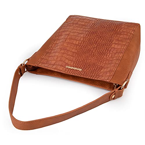 Montana West Purses for Women Crocodile Shoulder Purses and Handbags Hobo Bags for Women MWC-070CBR