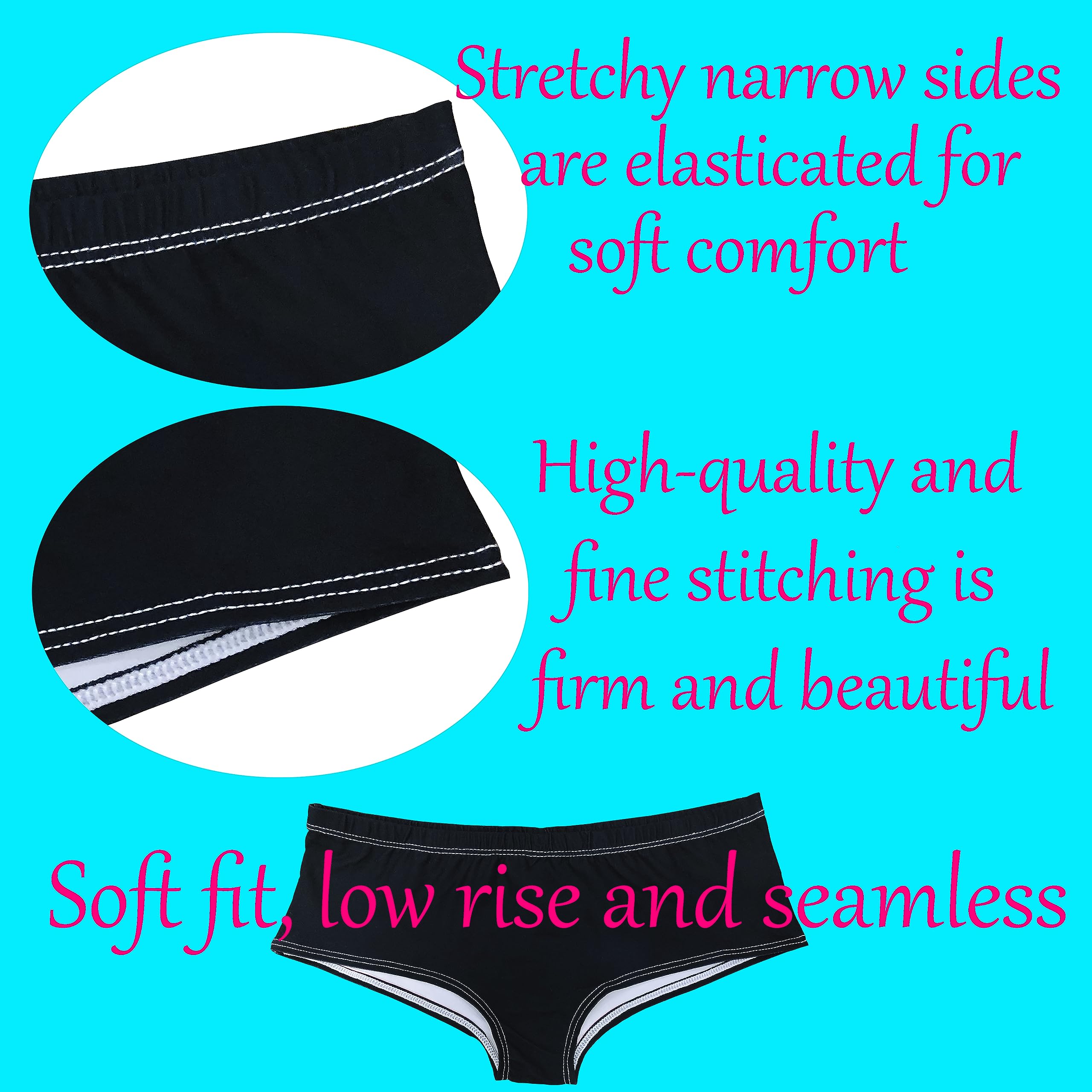 JIQIMEI Women's Underpants Funny Panties, Soft and comfortable Low rise sexy, Gift Ideas for her (JQMNK104 L)