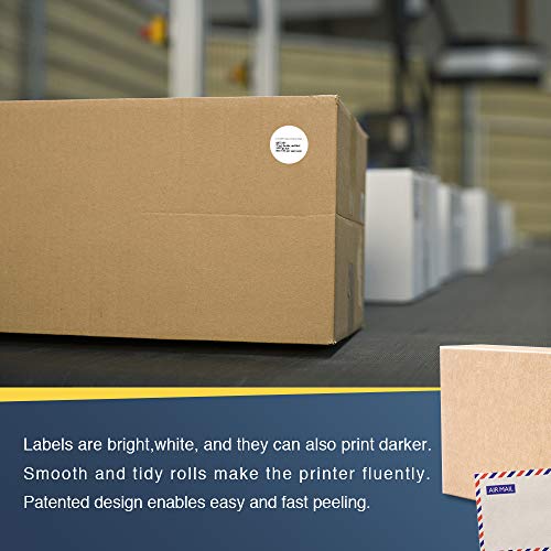 BETCKEY - Compatible Round Labels Replacement for Brother DK-1218 (1"), Use with Brother QL Label Printers [1 Roll/1000 Labels]