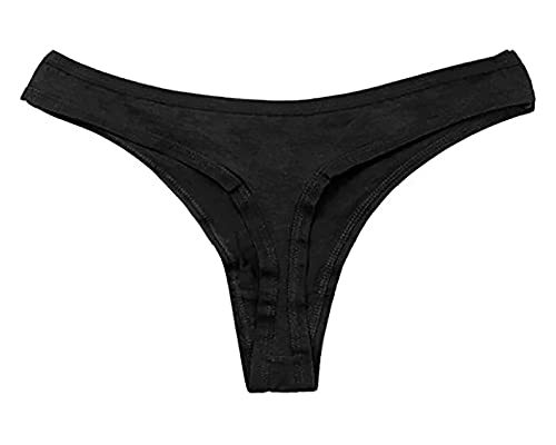 HAS Slut Wife Funny Women Fetish Underwear Black High Rise Thong, Dirty Slut Undies (Medium, Pink)