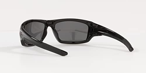 Oakley Men's OO9236 Valve Rectangular Sunglasses, Black/Grey Black Iridium Polarized, 60 mm