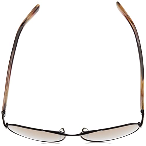 Oakley Women's OO4108 Tie Breaker Pilot Sunglasses, Polished Black/Prizm Tungsten, 56 mm