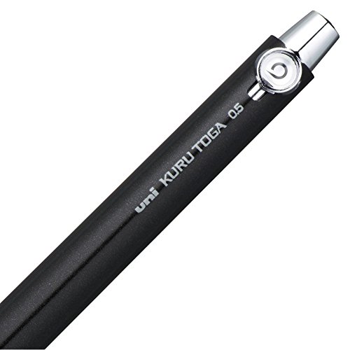 uni Mechanical Pencil, Kuru Toga Rubber Grip Model 0.5mm, Black (M56561P.24)