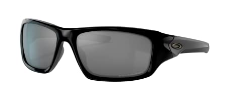Oakley Men's OO9236 Valve Rectangular Sunglasses, Black/Grey Black Iridium Polarized, 60 mm