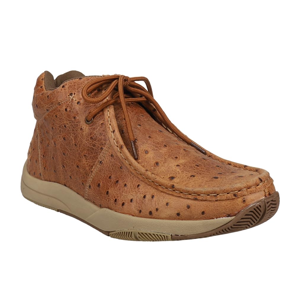 ROPER Mens Clearcut Textured Moc Toe Chukka Casual Boots - Brown - Size 9 D