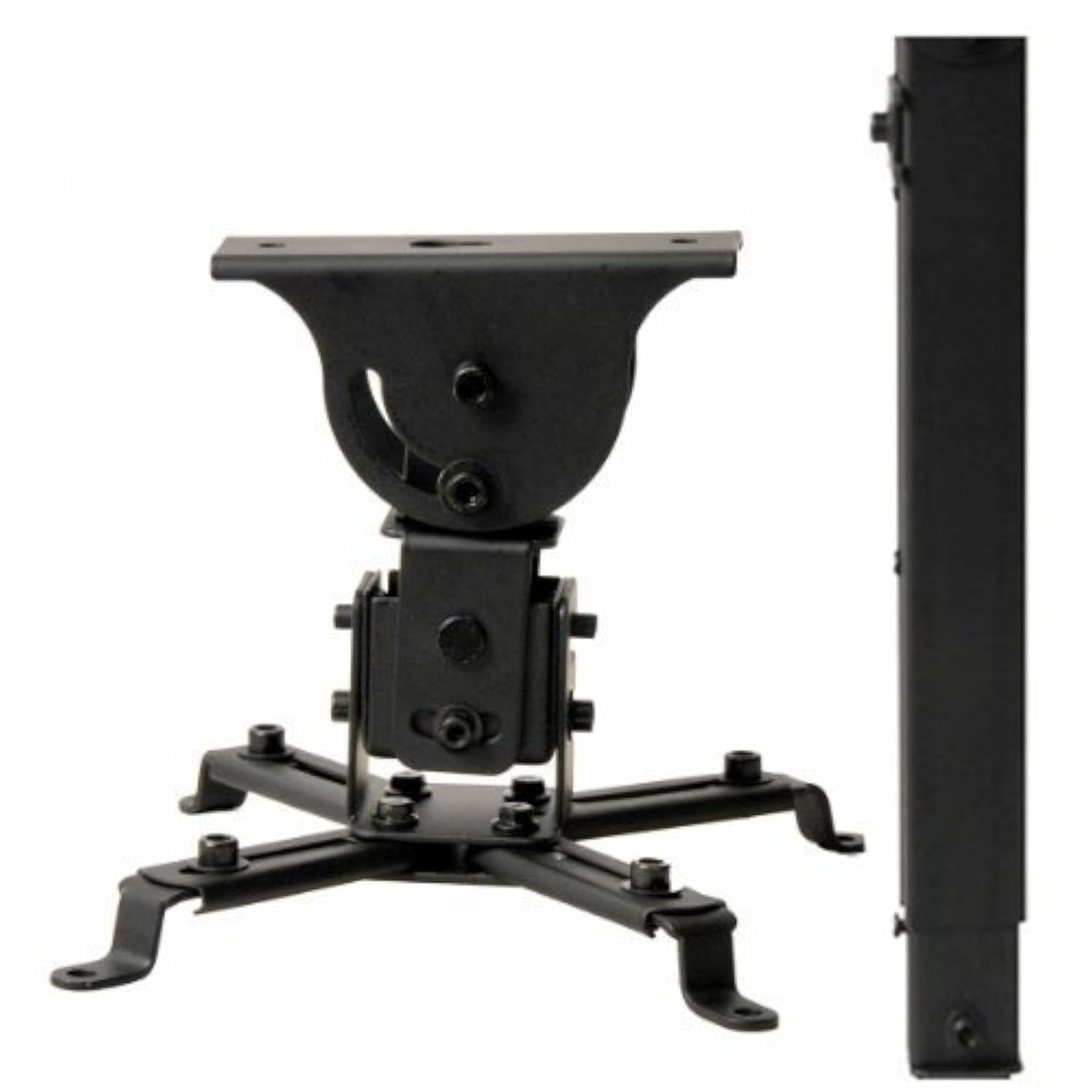 VideoSecu Flat Vaulted Ceiling Projector Mount LCD DLP Bracket with Adjustable Height Rotating Swivel Arm One Piece PJ2B 1C9