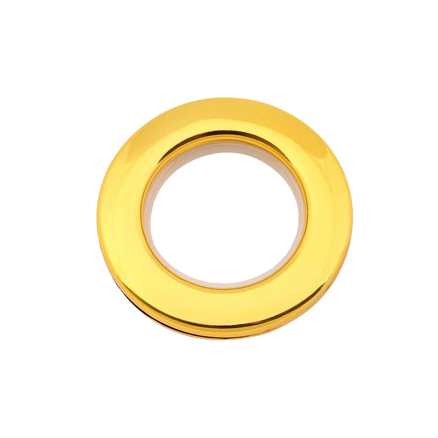 Trimming Shop Curtain Eyelets Plastic Round Grommet Rings Clips for Window, Door, Room Curtains & Drapes, DIY Drapery Supplies, Backdrop Attachment (Gold, 10pcs)