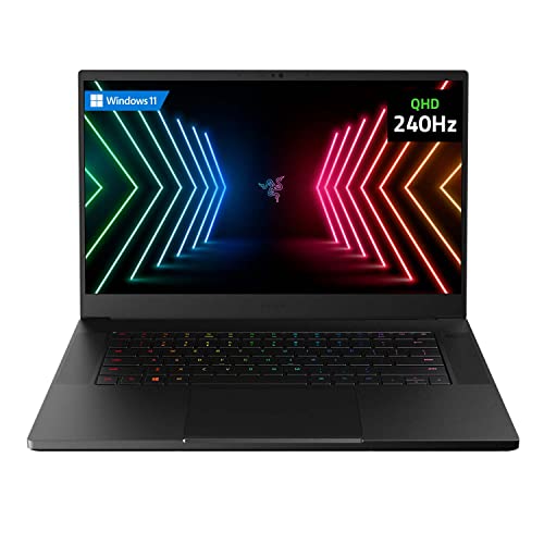 Razer Blade 15 Gaming Laptop: NVIDIA GeForce RTX 3080 - 11th Gen Intel 8-Core i7 CPU - 15.6ā QHD 240Hz - 32GB RAM - 1TB SSD - Windows 11 - CNC Aluminum - Chroma RGB - THX Spatial Audio (Renewed)