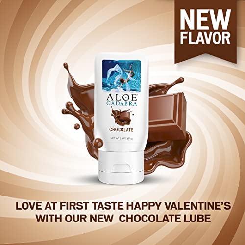 Aloe Cadabra Chocolate Lube Organic Natural Water-Based Lubricant for Women, Men and Couples, 2.5oz