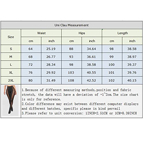 Uni Clau Women Sexy Casual See Through Elastic Pencil Pants Mesh Leggings High Waist Sweatpants Tights Black 2XL