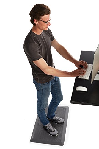 Gaiam Anti-Fatigue Non-Slip Comfort Floor Mat for Standing Desks in Office and Workstations or Home Use (Kitchen, Bathroom)
