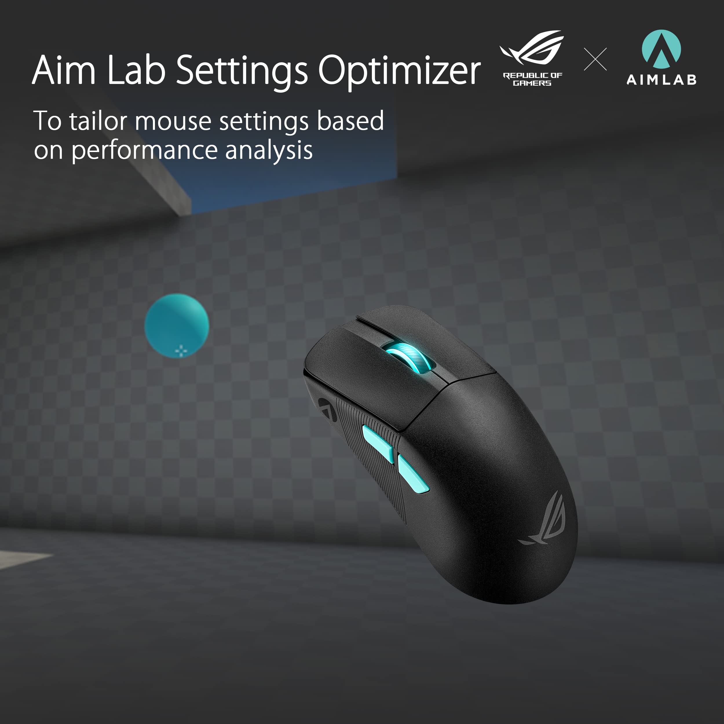 ASUS ROG Azoth 75" Wireless DIY Custom Gaming Keyboard & ROG Harpe Ace Aim Lab Edition Gaming Mouse, 54 g Ultra-Lightwieght, Connectivity