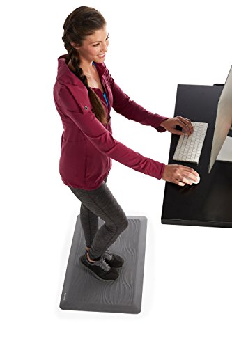 Gaiam Anti-Fatigue Non-Slip Comfort Floor Mat for Standing Desks in Office and Workstations or Home Use (Kitchen, Bathroom)