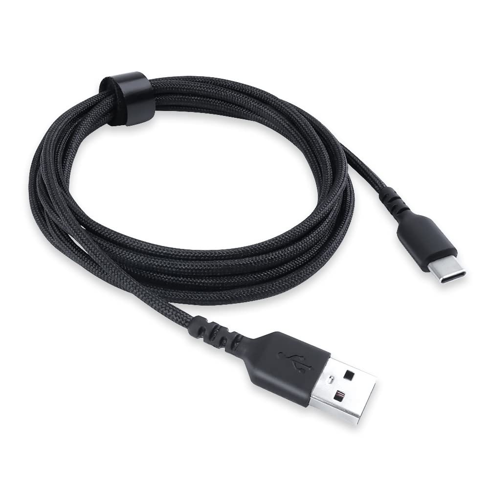 HUYUN Type-C USB-C Charging Data Cable Compatible for SteelSeries Aerox 3 /Aerox 9/ Prime Wireless FPS Gaming Mouse/Esports Mini FPS Gaming Mouse (USB-C Charging Cable)