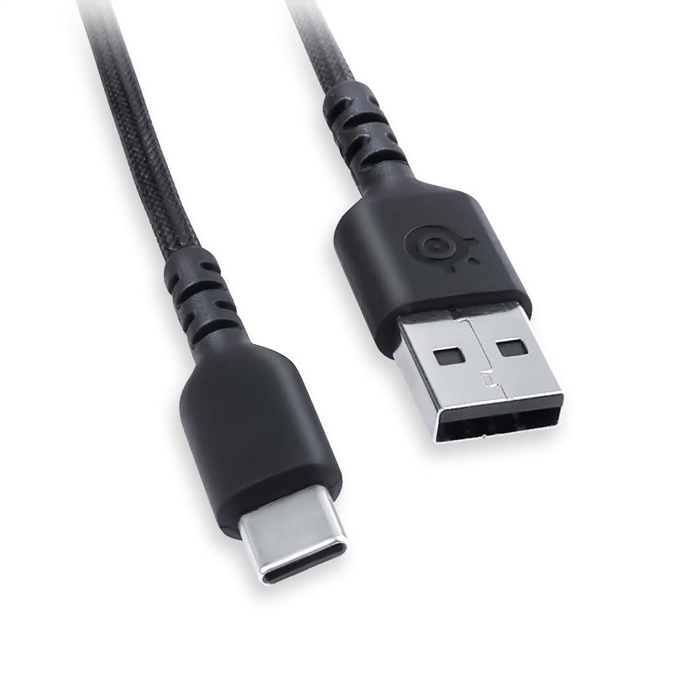 HUYUN Type-C USB-C Charging Data Cable Compatible for SteelSeries Aerox 3 /Aerox 9/ Prime Wireless FPS Gaming Mouse/Esports Mini FPS Gaming Mouse (USB-C Charging Cable)