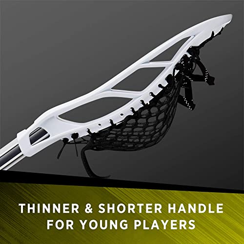 STX Lacrosse Stallion 50 Youth Lacrosse Complete Stick, Platinum/White, 39"