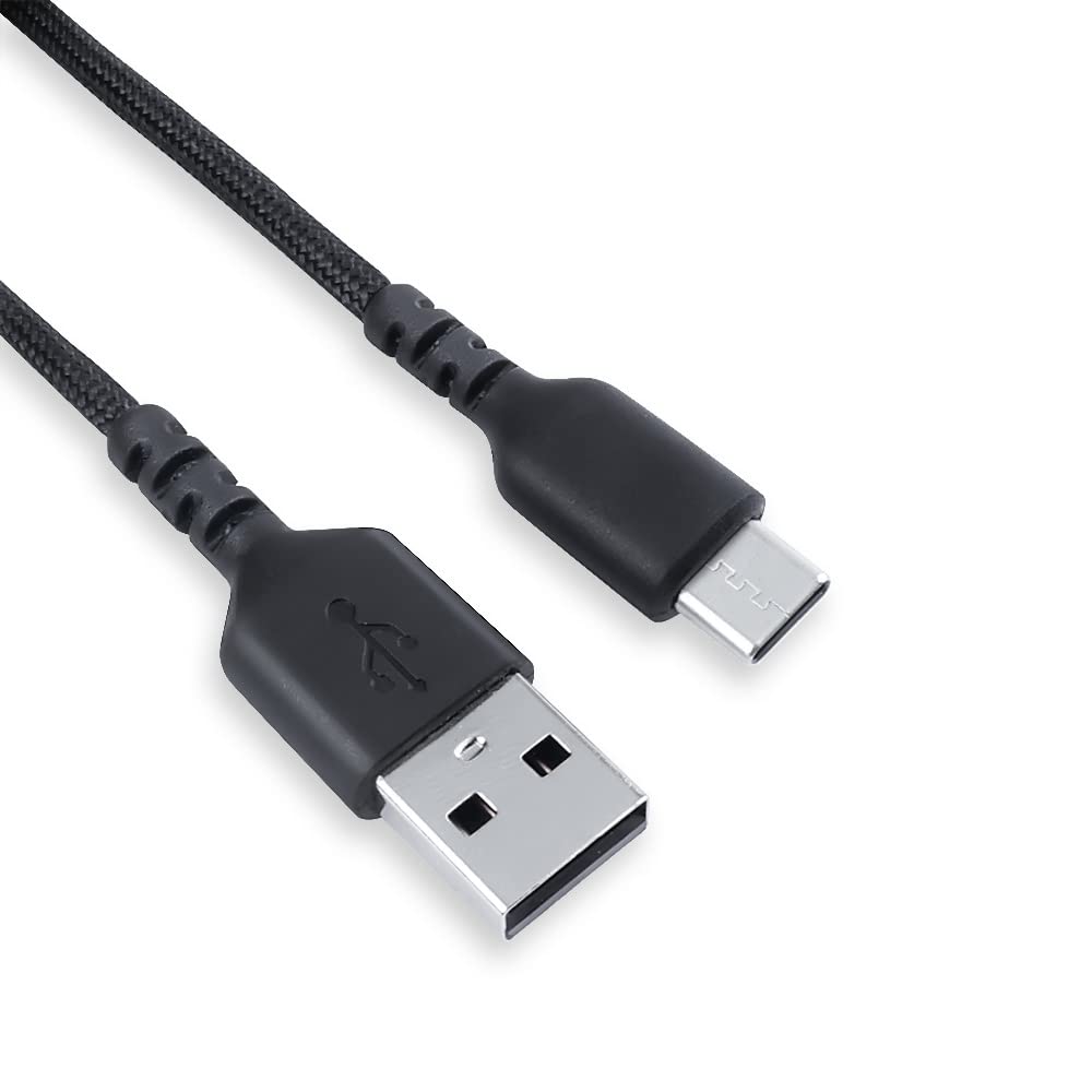 HUYUN Type-C USB-C Charging Data Cable Compatible for SteelSeries Aerox 3 /Aerox 9/ Prime Wireless FPS Gaming Mouse/Esports Mini FPS Gaming Mouse (USB-C Charging Cable)