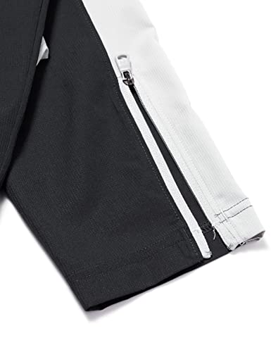 Under Armour Boys' Sportstyle Woven Pants, (002) Black/White/White, Youth Large