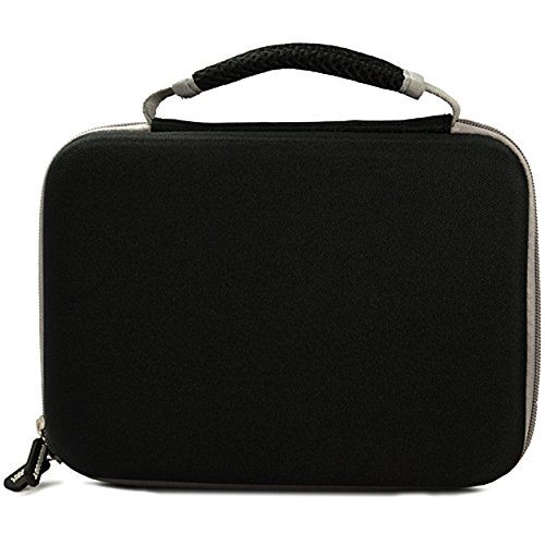 VanGoddy Black Gray Hard Shell Carrying Case Suitable for Miroir DLP Portable Pico Pocket Projectors M20 M45 M55 MP60 HD MP150A Mini MP160 MP200 Pro M220, Tilt M175 M200A, Smart M300A