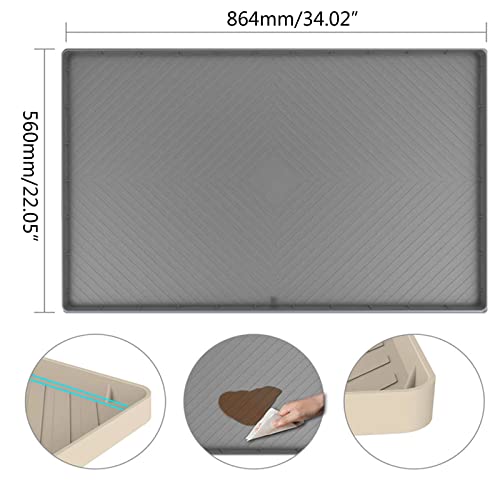 Acinkeety Multi-Purpose Under Sink Mat Water-Proof Cabinet Protectors Sink Drip-Tray Bathroom Cabinet Liner Kitchen Drip-Tray Under Sink Mat for Kitchen Water-Proof Sink Underlay Protectors