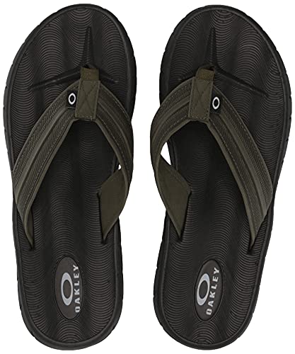 Oakley Men's PIER Ellipse FLIP Flop, New Dark Brush, 10