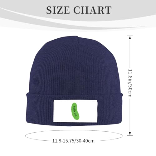Pickle Slut Logo Knitted Hat Woolen Hat Warm Fashion Outdoors Caps Unisex Navy Blue