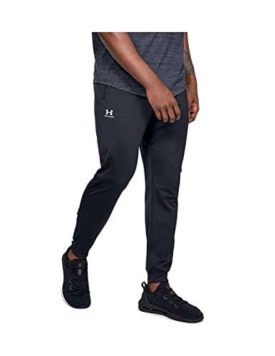 Under Armour Men's Sportstyle Tricot Joggers , Black (001)/White , X-Large