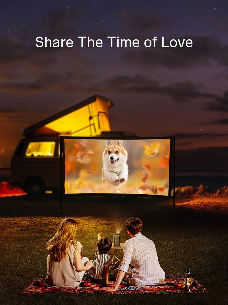 Ivoltronics BYINTEK P70 3D 4K Mini Cinema Smart Android WiFi Portable 1080P Home Theater Video LED DLP Projector with Battery