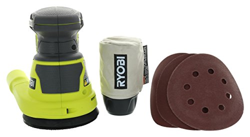 Ryobi P411 One+ 18 Volt 5 Inch Cordless Battery Operated Random Orbit Power Sander (Battery Not Included / Power Tool Only)