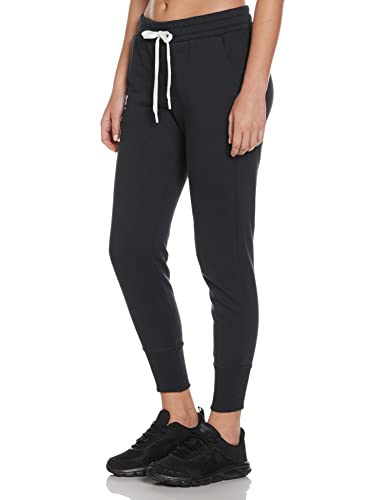 Under Armour womens Rival Fleece Joggers , Black (001)/White , Large