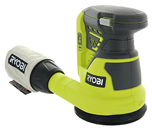 Ryobi P411 One+ 18 Volt 5 Inch Cordless Battery Operated Random Orbit Power Sander (Battery Not Included / Power Tool Only)