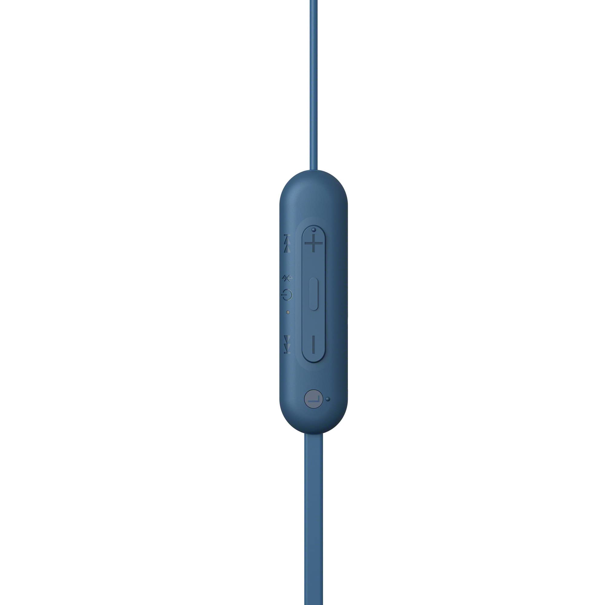 Sony WI-C100 Wireless in-Ear Bluetooth Headphones with Built-in Microphone, Blue