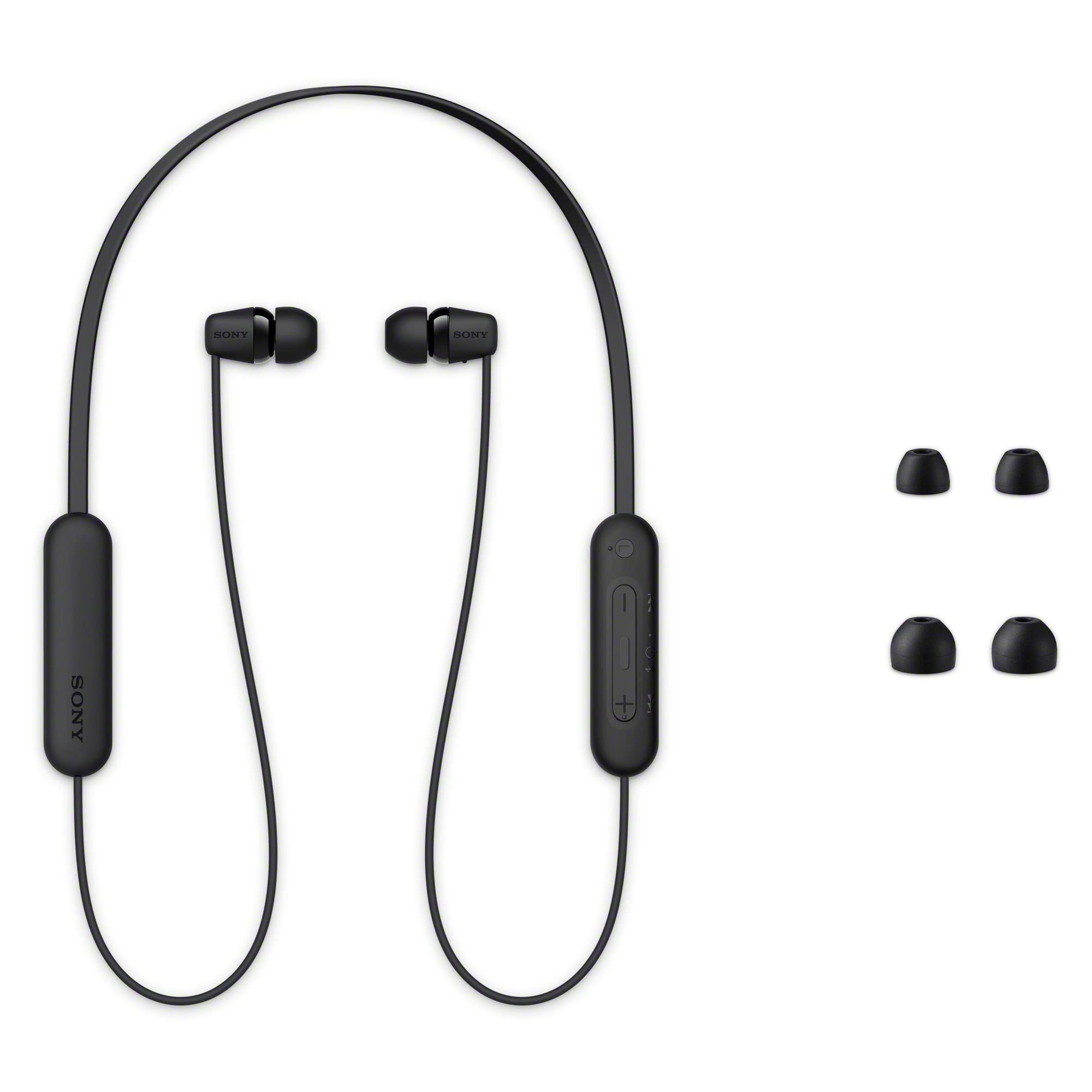 Sony WI-C100 Wireless in-Ear Bluetooth Headphones with Built-in Microphone, Blue