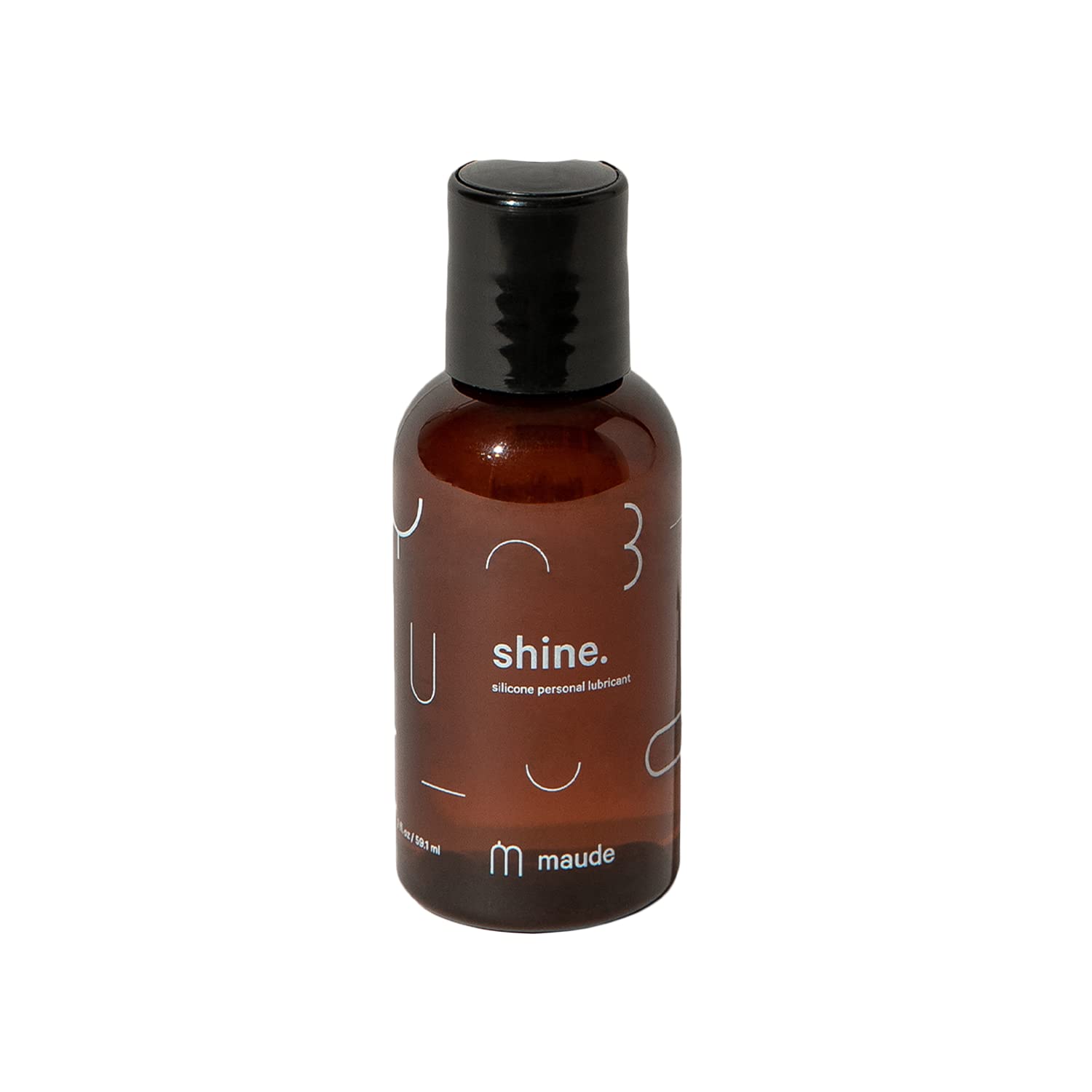 Maude Shine Silicone Personal Lubricant - Long-Lasting, Non-Sticky Silicone Lube - Hypoallergenic + Fragrance-Free Personal Lube for Women, Men and Couples - Safe for Use with All Condoms (2 fl oz)