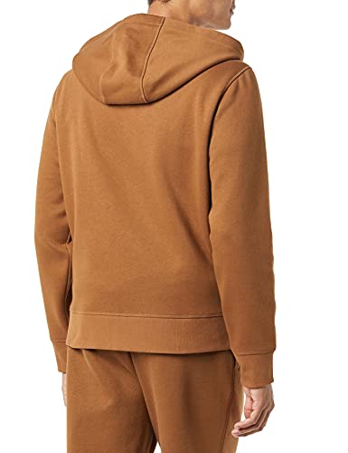 Amazon Essentials Men's Full-Zip Hooded Fleece Sweatshirt (Available in Big & Tall), Toffee Brown, Large