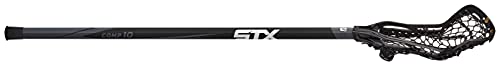 STX Lacrosse Crux 600 Complete Stick with Crux Mesh Pocket, Black