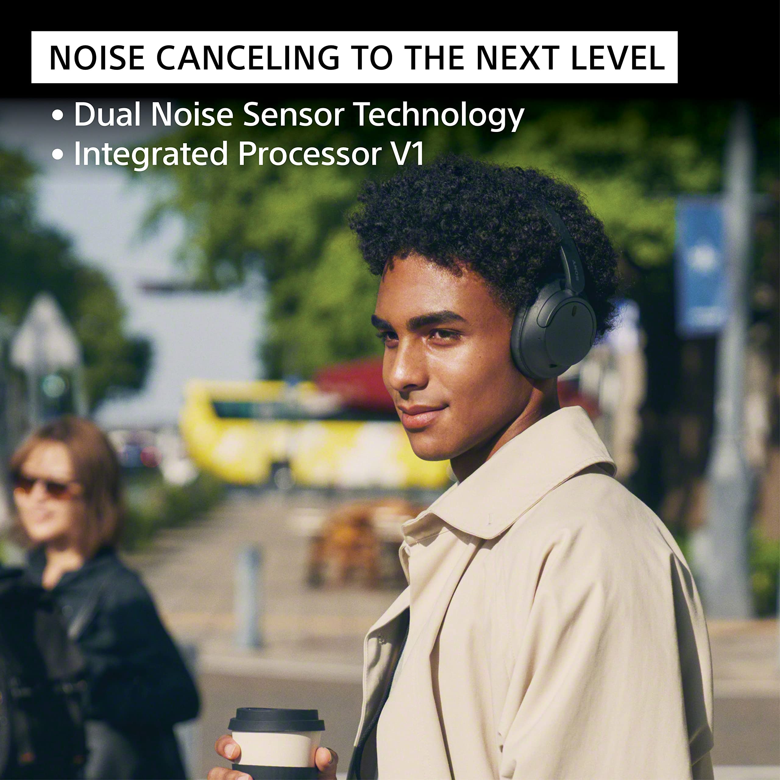Sony WH-CH720N-BLACK Noise Canceling Headphones with Quick Charge with an Additional 1 Year Coverage (2023)
