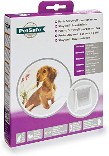 PetSafe Staywell, Convenient, Original 2 Way Pet Door, Fast Installation, Easy Fitting, 2 Way Locking, Cat Flap for All Pets White - Large