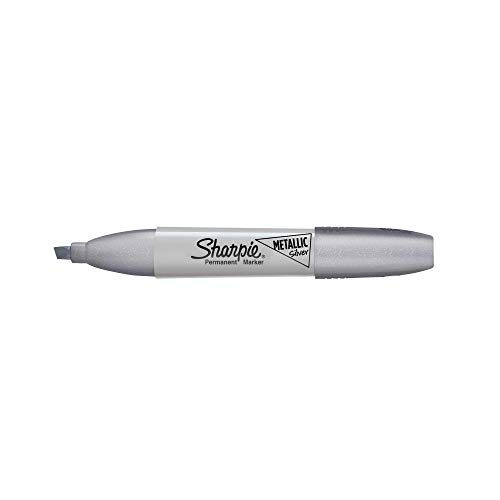 SHARPIE Tank Permanent Marker, Chisel Tip, Metallic Silv (2089638)